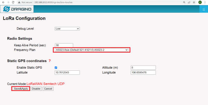 Initial Setup for Dragino LoRaWAN gateway - IoTThinks.com