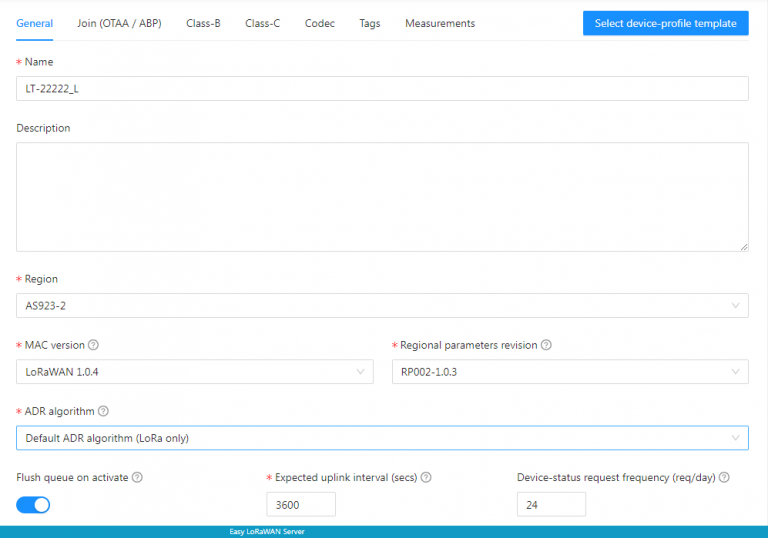 Add a LoRaWAN device in to Easy LoRaWAN Cloud - IoTThinks.com