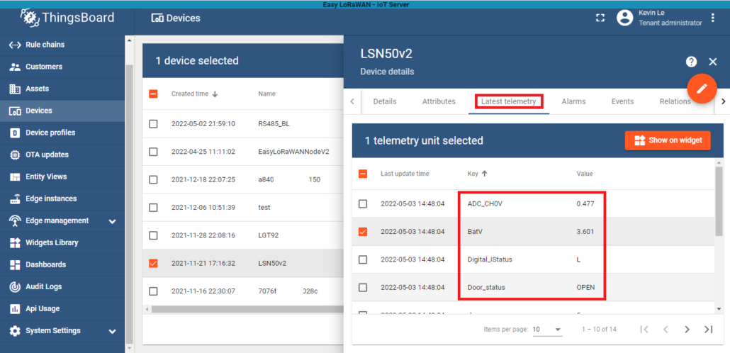[4] Visualize uploaded data in Easy LoRaWAN Cloud - IoTThinks.com