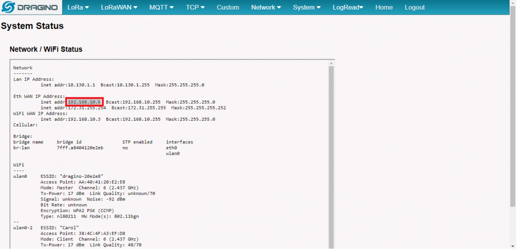 Initial Setup for Dragino LoRaWAN gateway - IoTThinks.com