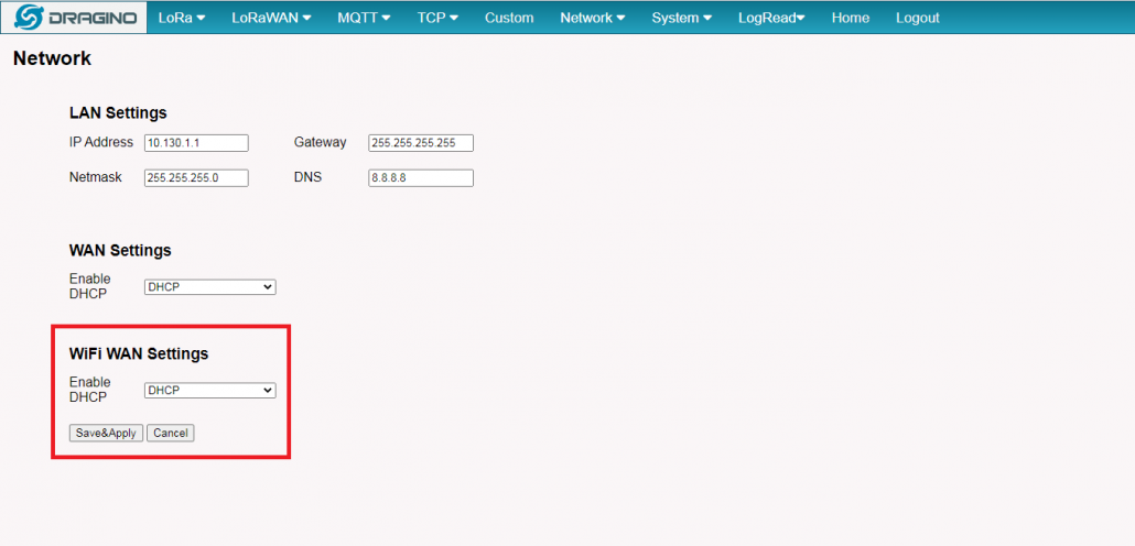 Initial Setup for Dragino LoRaWAN gateway - IoTThinks.com