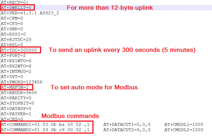 Configuration commands for Dragino nodes - IoTThinks.com