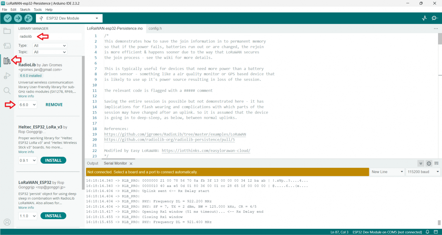 Create a DIY LoRaWAN node with ESP32, RFM95 and RadioLib - IoTThinks.com