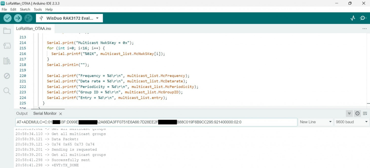 Configure RAK module to join Multicast group - IoTThinks.com