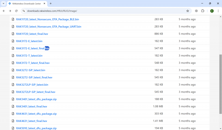 Flash firmware for RAK LoRaWAN modules - IoTThinks.com