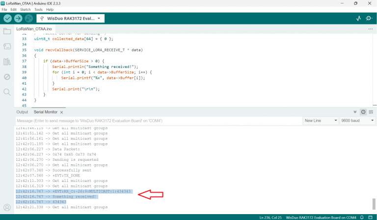 Create LoRaWAN multicast group and send multicast downlink - IoTThinks.com